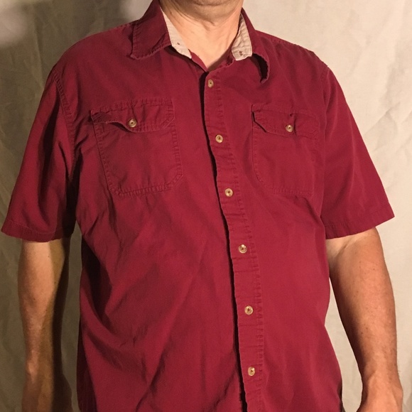 Wrangler | Shirts | Mens Red Button Down Shirt Xl By Wrangler | Poshmark